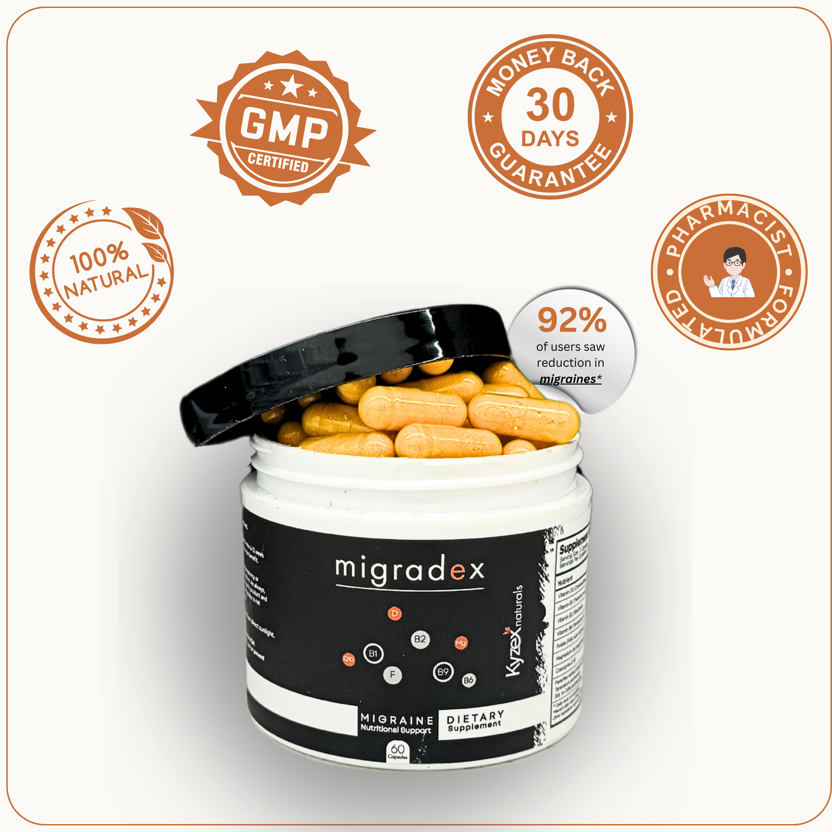 Migradex - All Natural alternative to migraine prevention – Kyzex